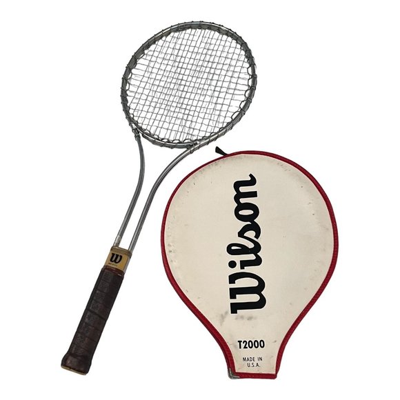 Wilson | Other | Vintage Wilson T200 Tennis Racquet With Cover R Flex ...